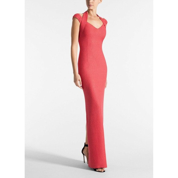 St. John | Dresses | St John Pink Links Rhinestone Sequin Tweed Knit ...